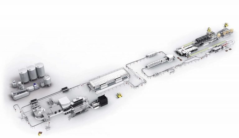 Water filling production line bottle buffering conveyor system ...
